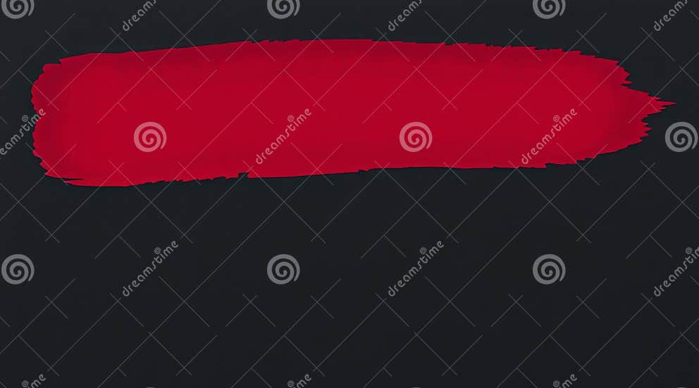 Red Acrylic Brushstroke on a Dark Background, Presenting a Bold ...
