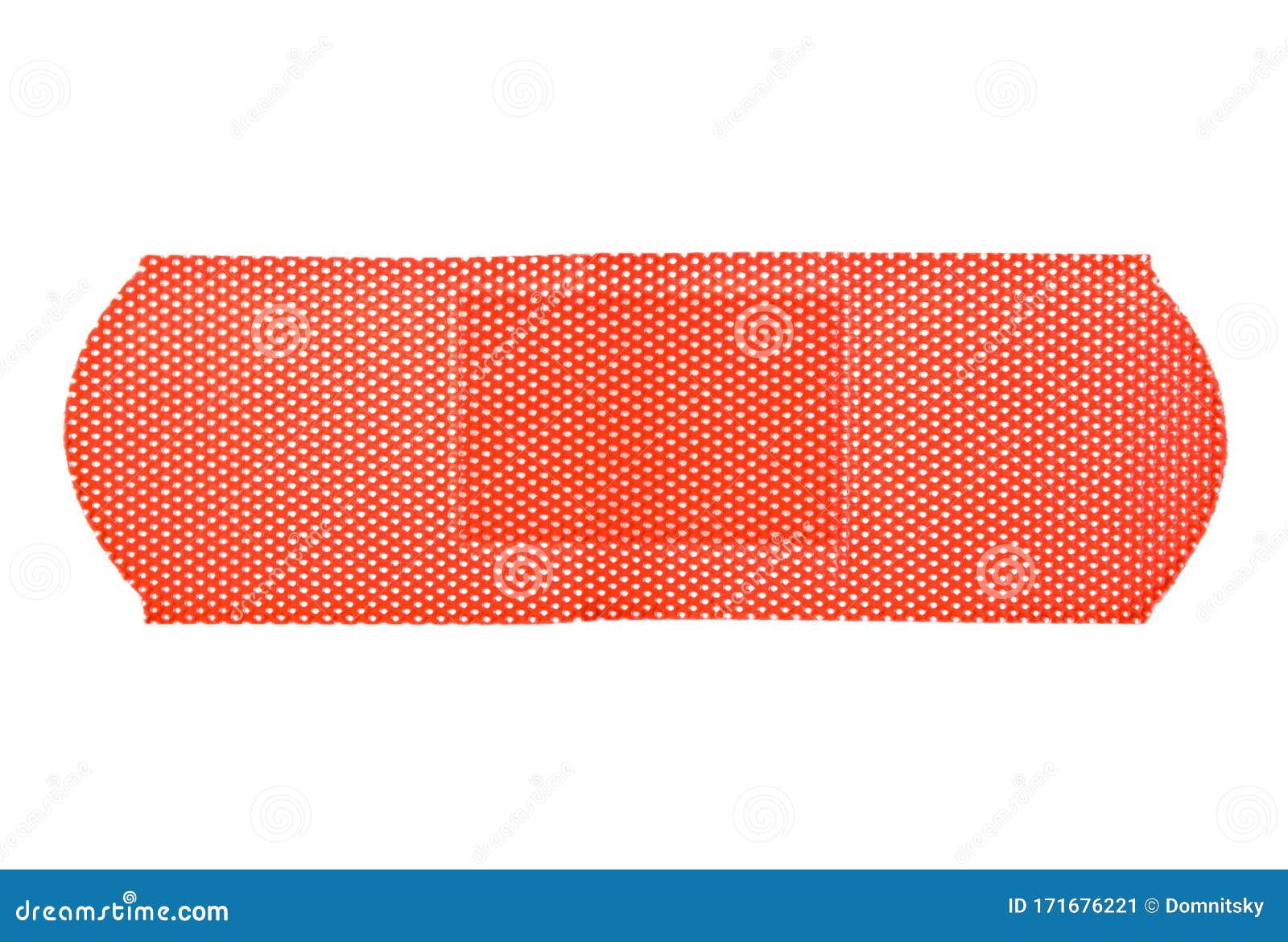 Red Adhesive Plaster on White Background Stock Image - Image of ...