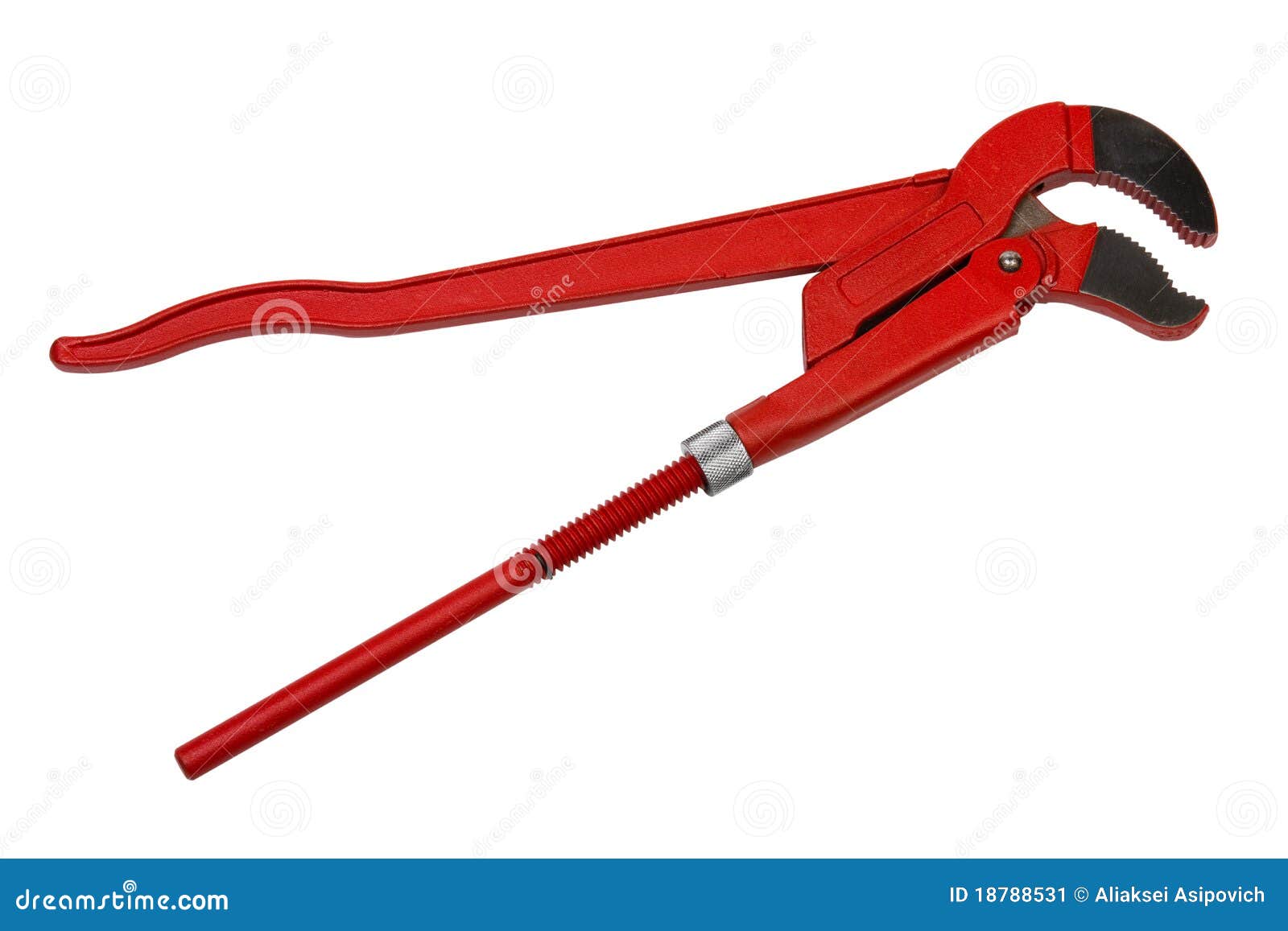 Red adjustable wrench stock image. Image of runner, isolated - 18788531