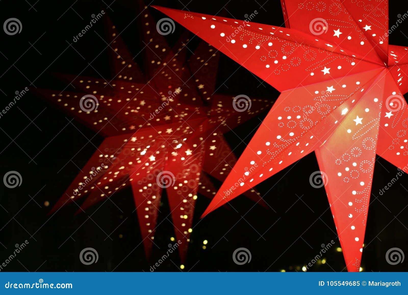 A red advent star stock image. Image of sparkles, season - 105549685
