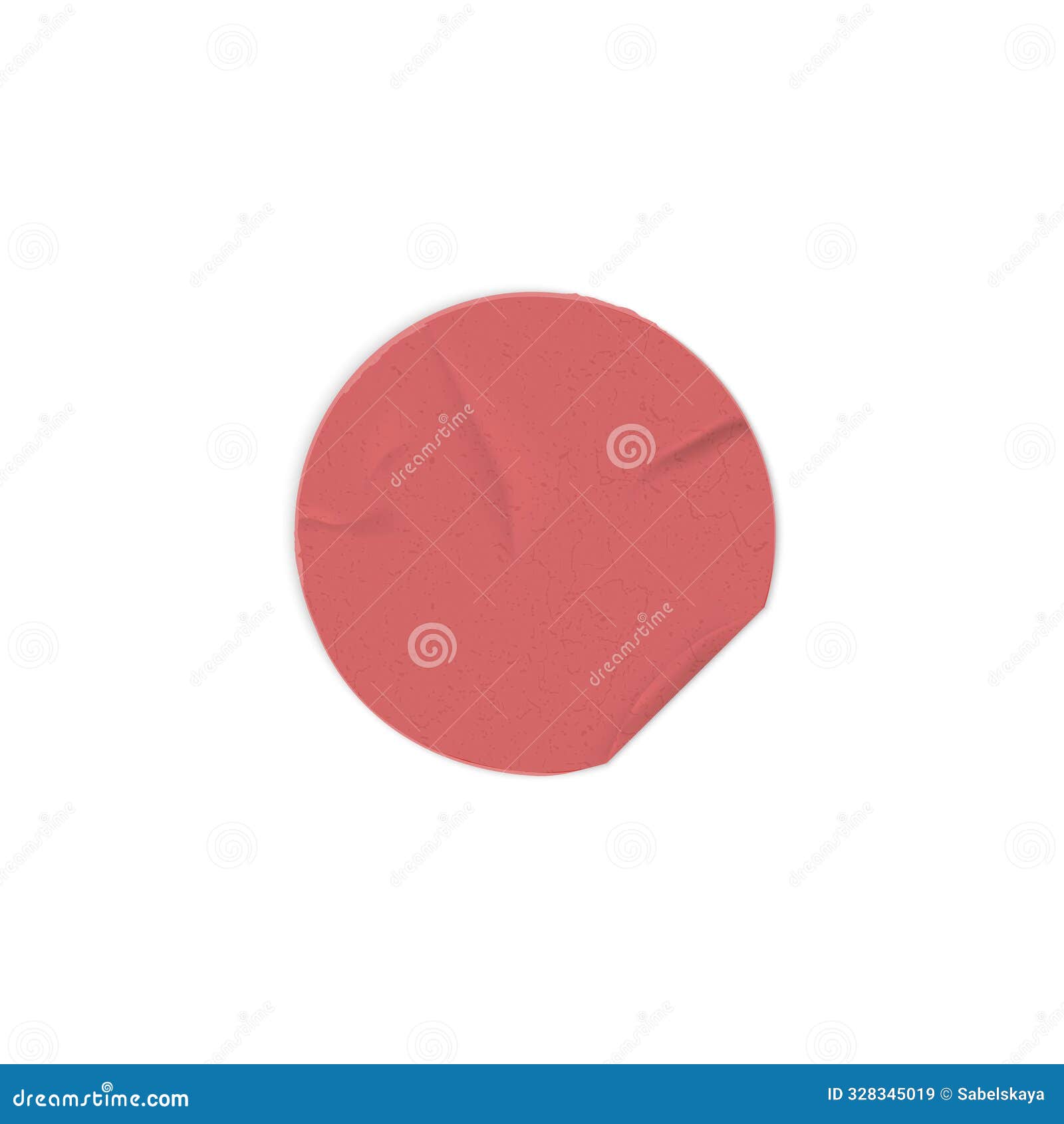 Red Aged Circle: Vector Graphics for Stickers and Collages. Stock Illustration - Illustration of ...