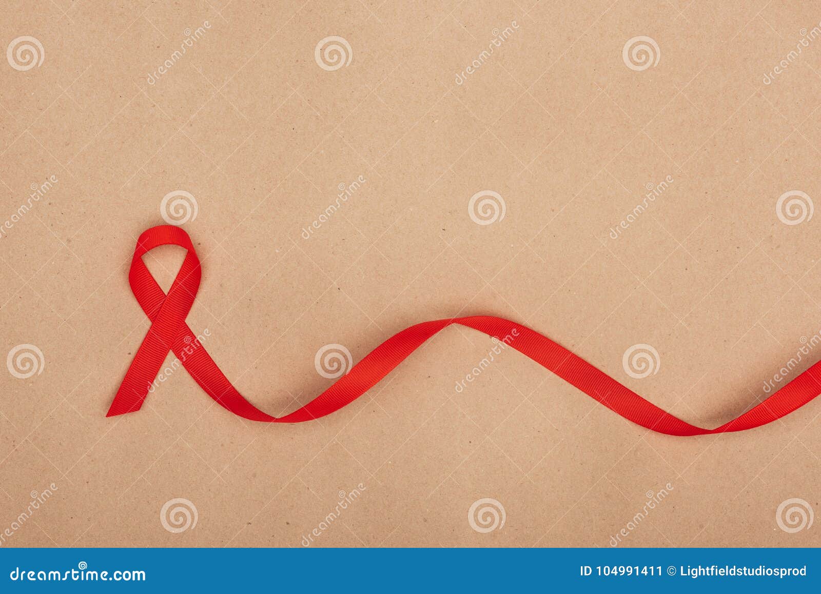 Red aids ribbon stock image. Image of awareness, sign - 104991411
