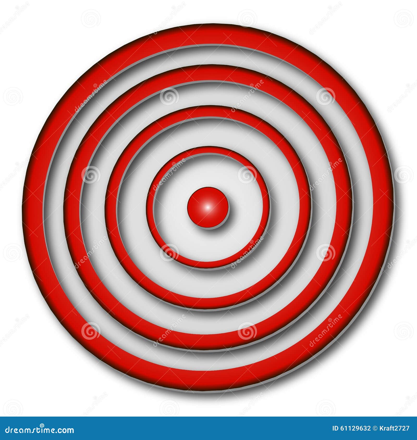 Red aim stock vector. Illustration of individual, achievement - 61129632