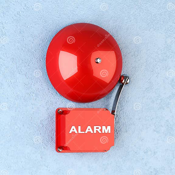 Red alarm stock illustration. Illustration of department - 25363735