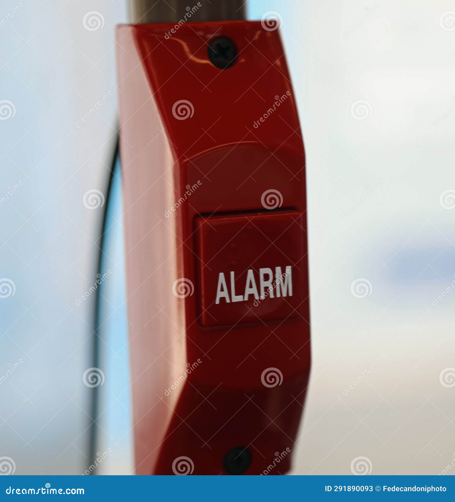 Red Alarm Button To Press during Emergency Situations Stock Image ...