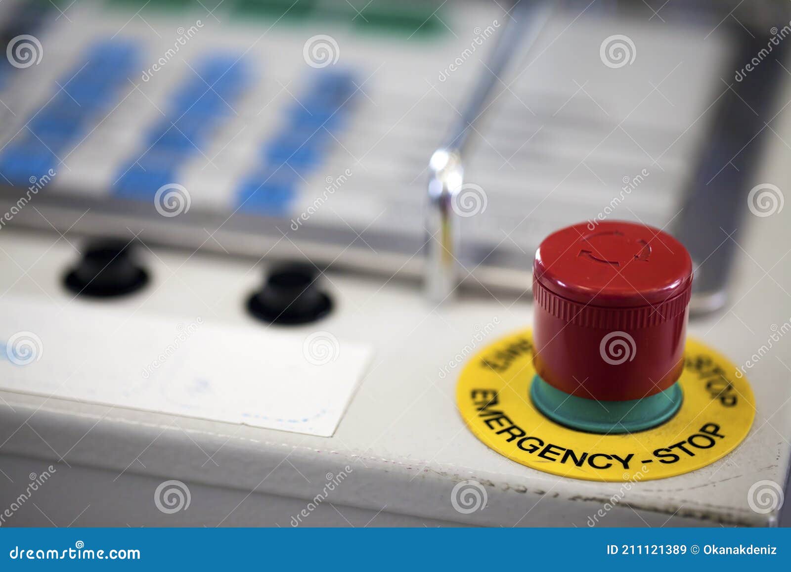 Red Alarm Button Used for Emergencies Stock Image - Image of office ...