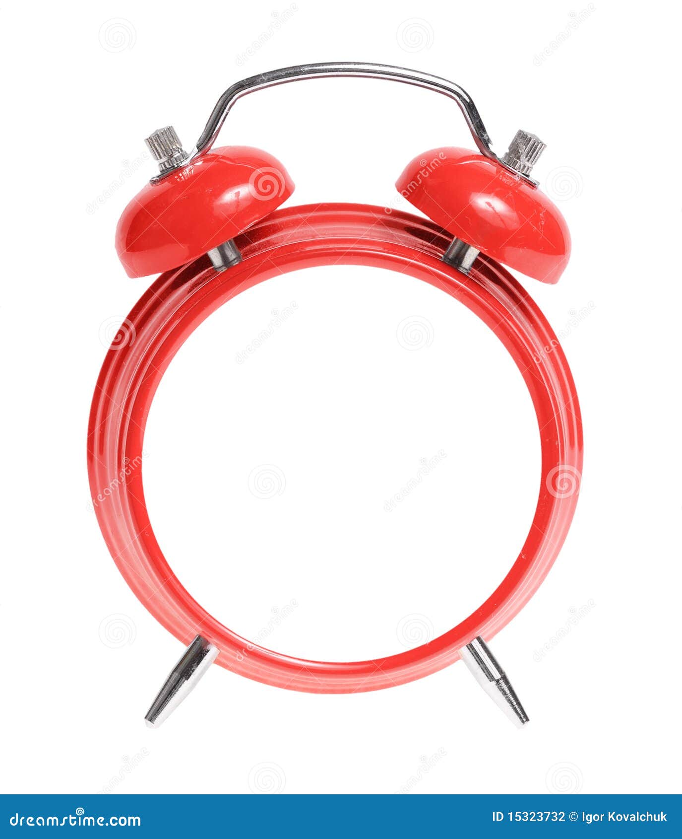 Red alarm clock stock photo. Image of copy, ringing, ring - 15323732