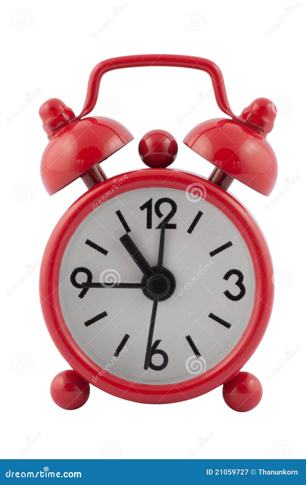 Red alarm clock stock image. Image of white, sign, alarmclock - 21059727