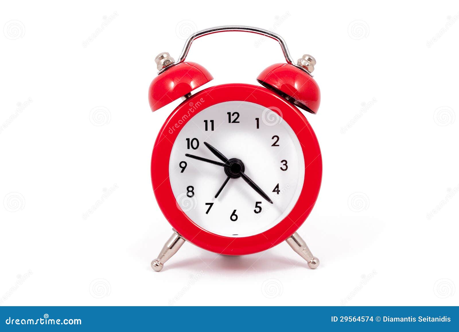 Red Alarm Clock stock photo. Image of second, alarm, number - 29564574