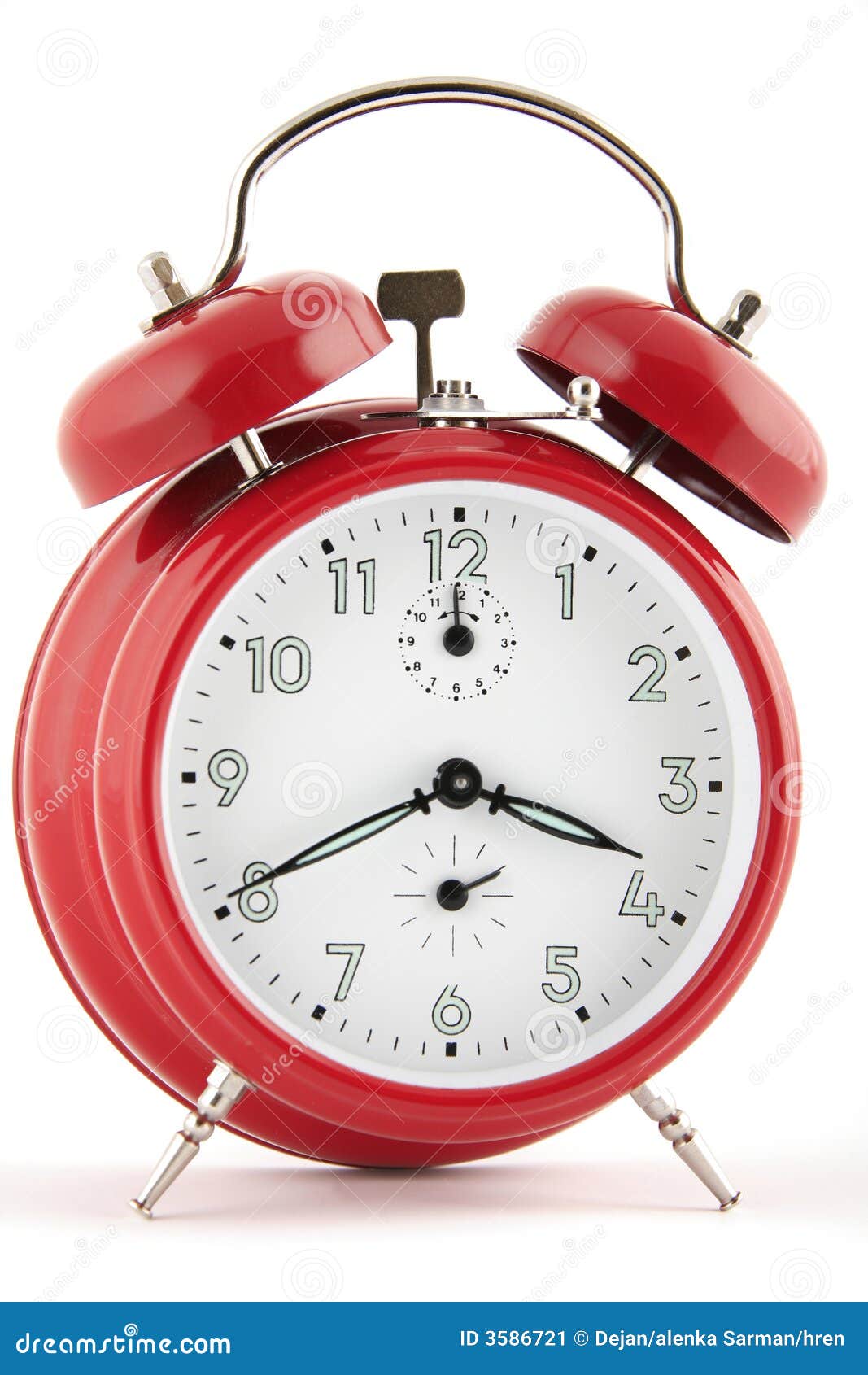 Red Alarm Clock Royalty-Free Stock Photography | CartoonDealer.com #3586721