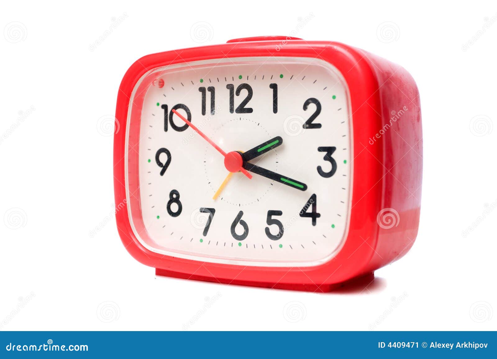 Red alarm clock stock image. Image of appointment, chrome - 4409471