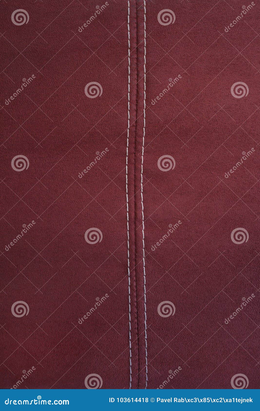 Red Alcantara With Stitching Background Texture Stock Photo - Image of ...