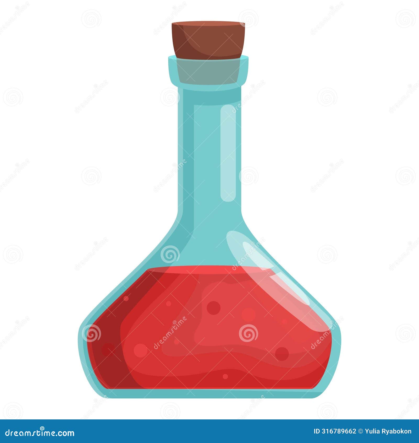 Red Alchemist Potion Icon Cartoon Vector. Liquid Energy | CartoonDealer ...