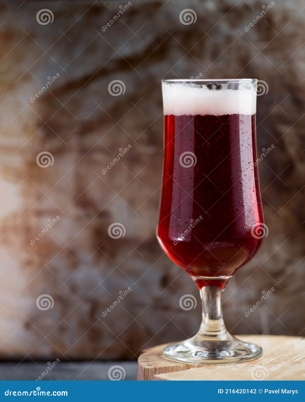 Red Ale Beer in a Glass on a Rusty Metal Background Stock Photo - Image ...