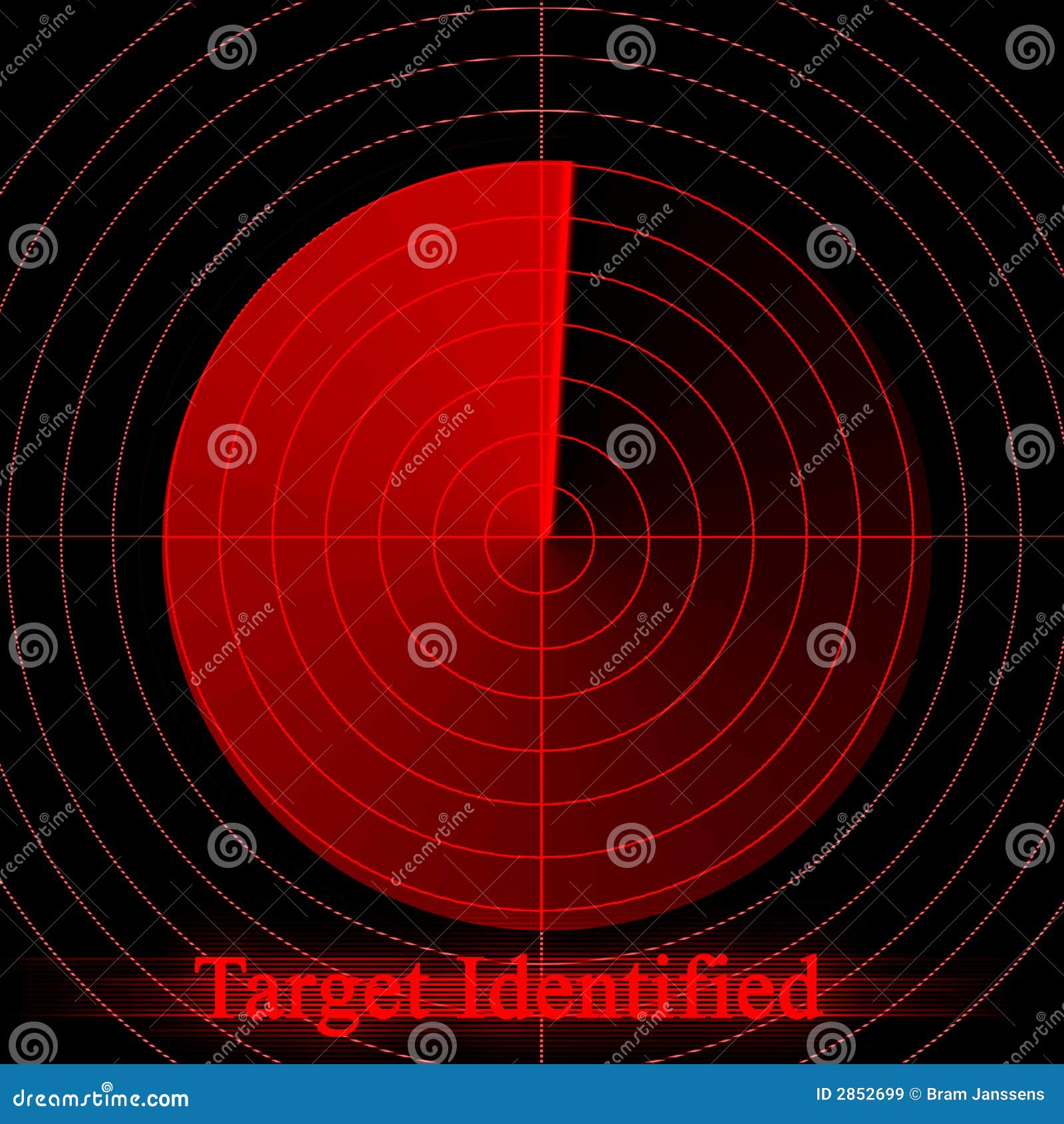 Red alert stock illustration. Illustration of signal, radar - 2852699