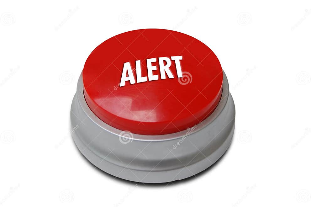 Red Alert Button stock image. Image of three, connection - 8075001