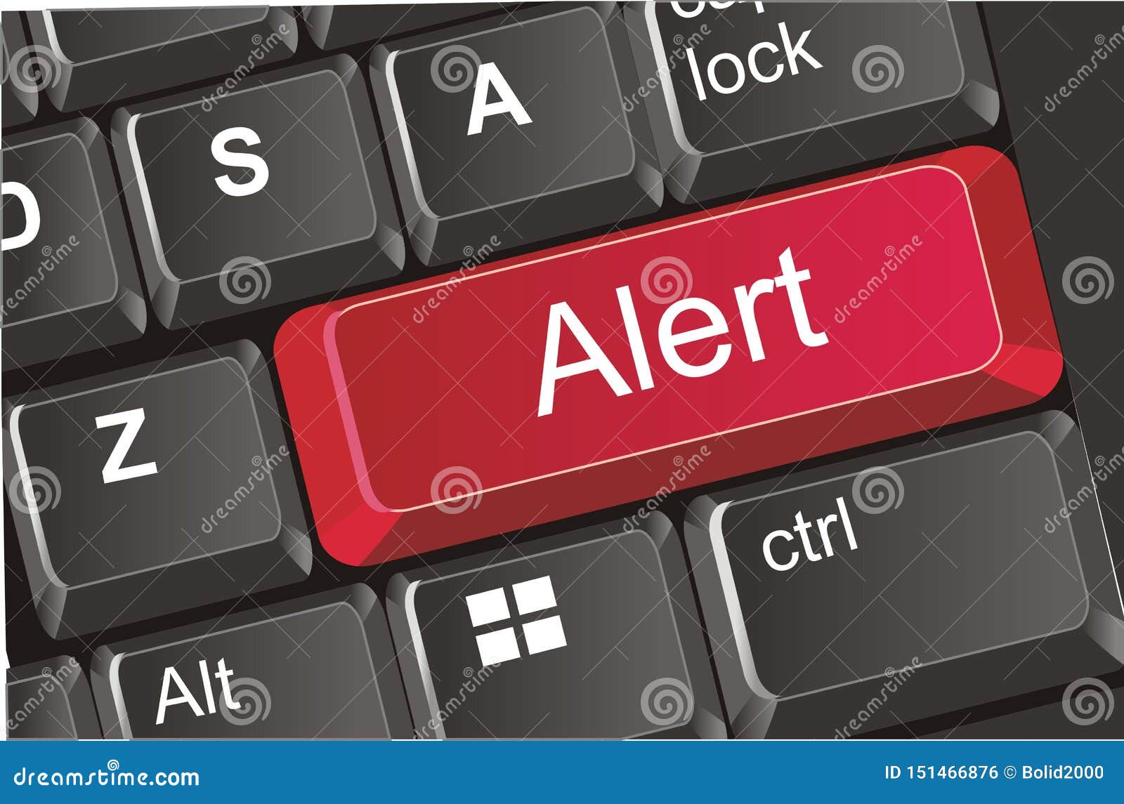 It`s alert button stock illustration. Illustration of technologies ...