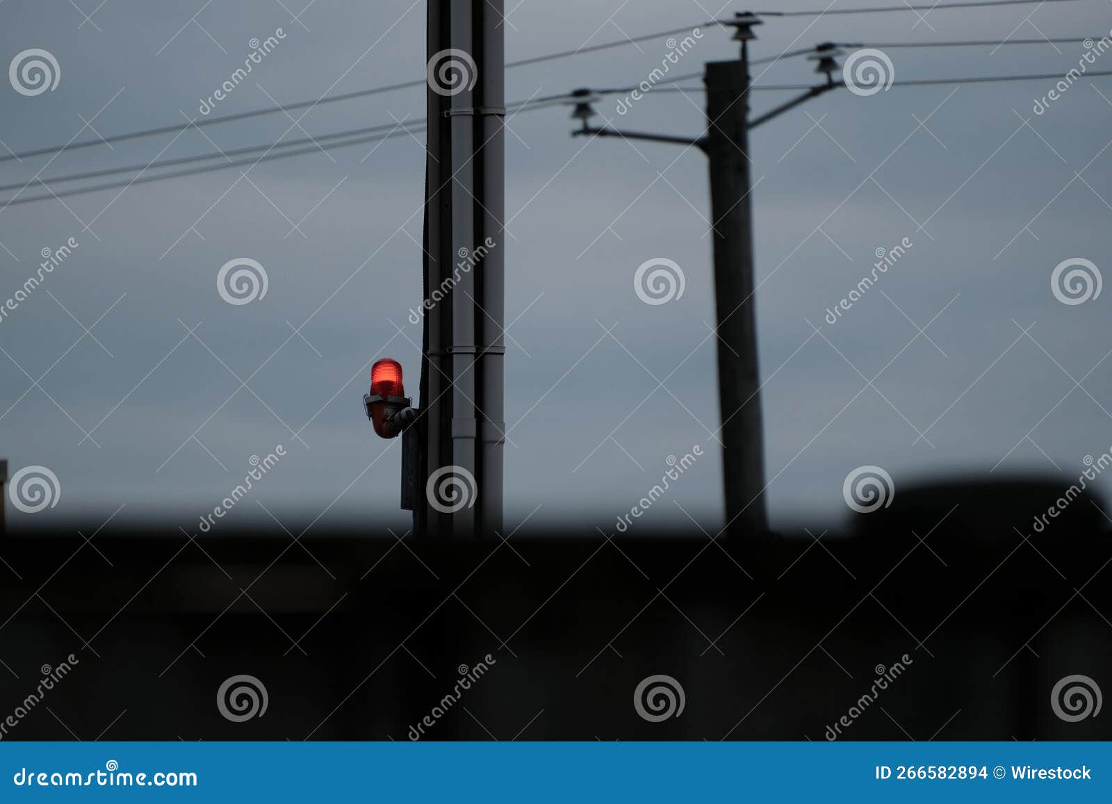 Red Alert Emergency Light on the Street Stock Photo - Image of accident ...