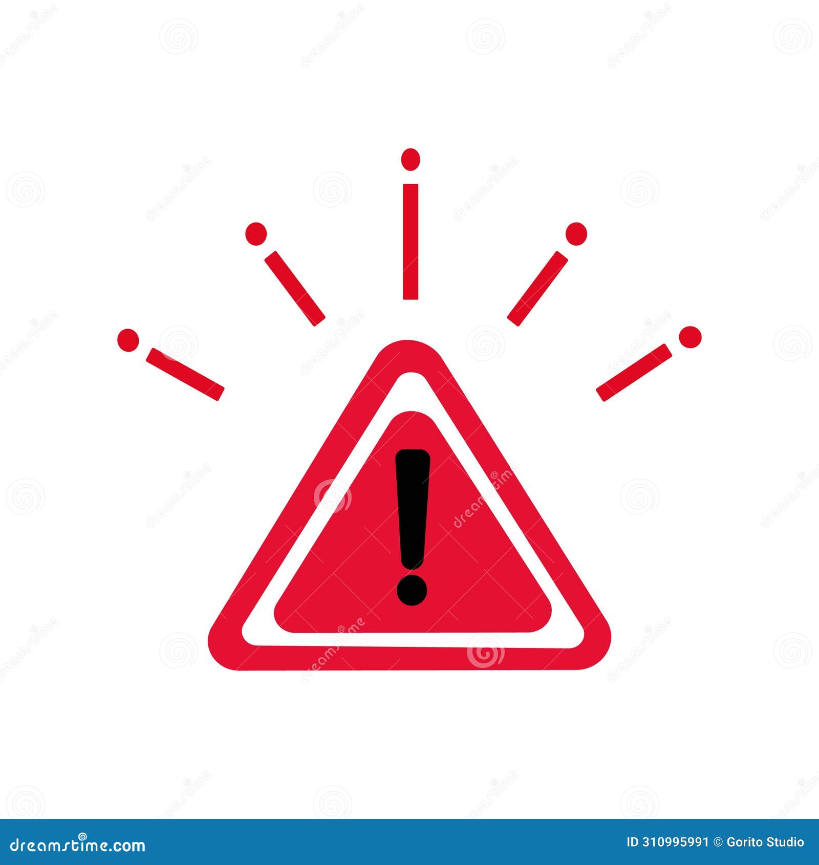 Red Alert Sign Red Exclamation Mark Vector Stock Illustration ...