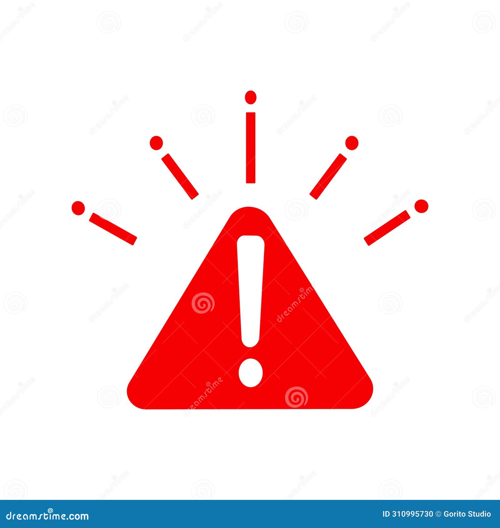 Red Alert Sign Red Mark Caution and Danger Stock Photo - Illustration ...