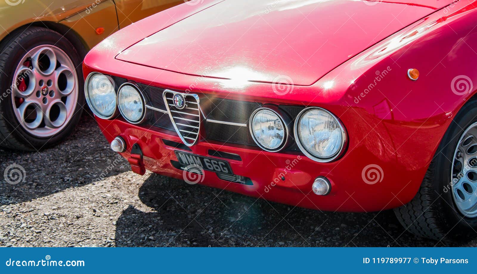 Red Alfa Romeo editorial photography. Image of alfa - 119789977