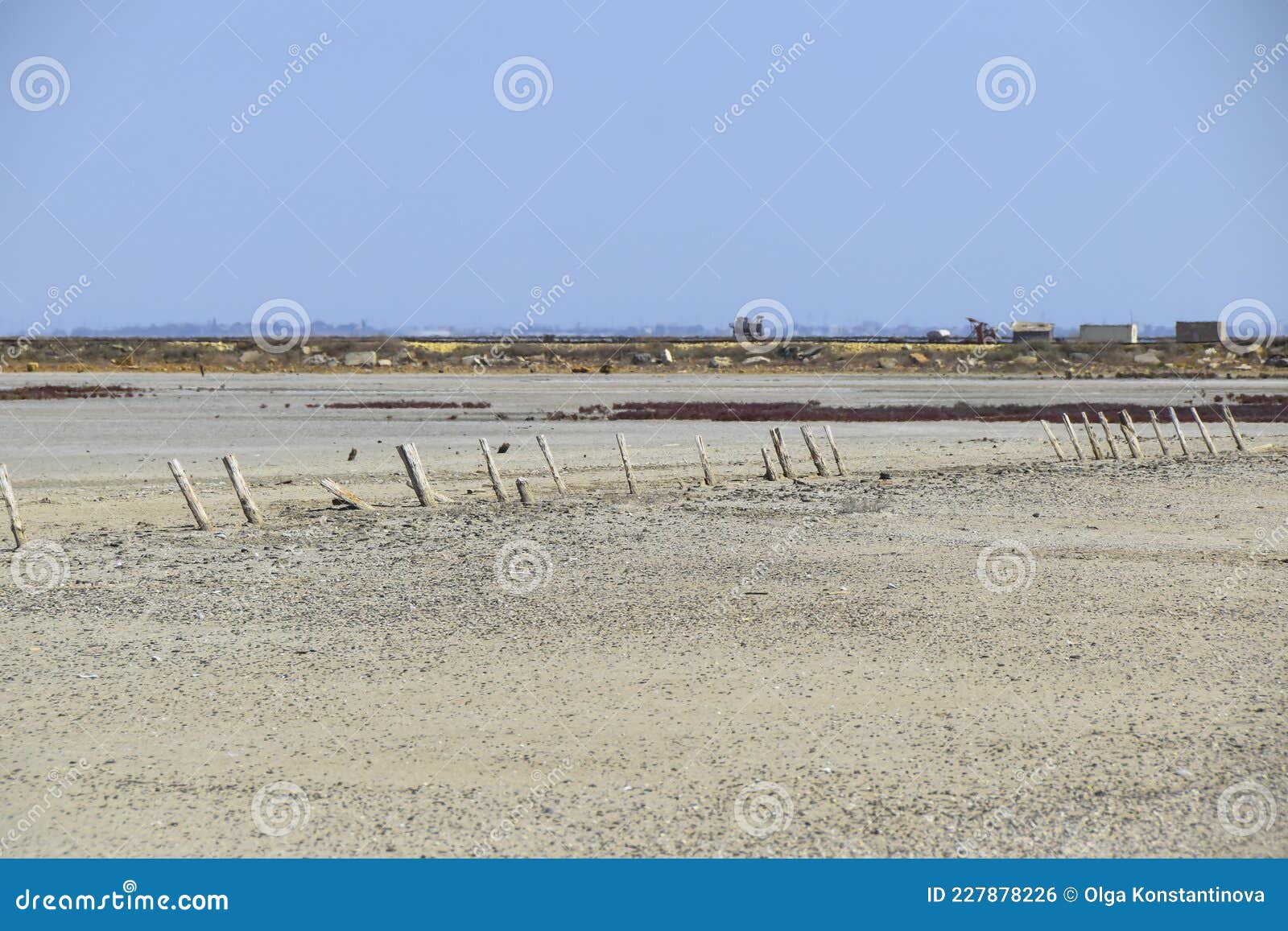 Red Algae Grow in Salt Desert Landscape Stock Photo - Image of desert ...