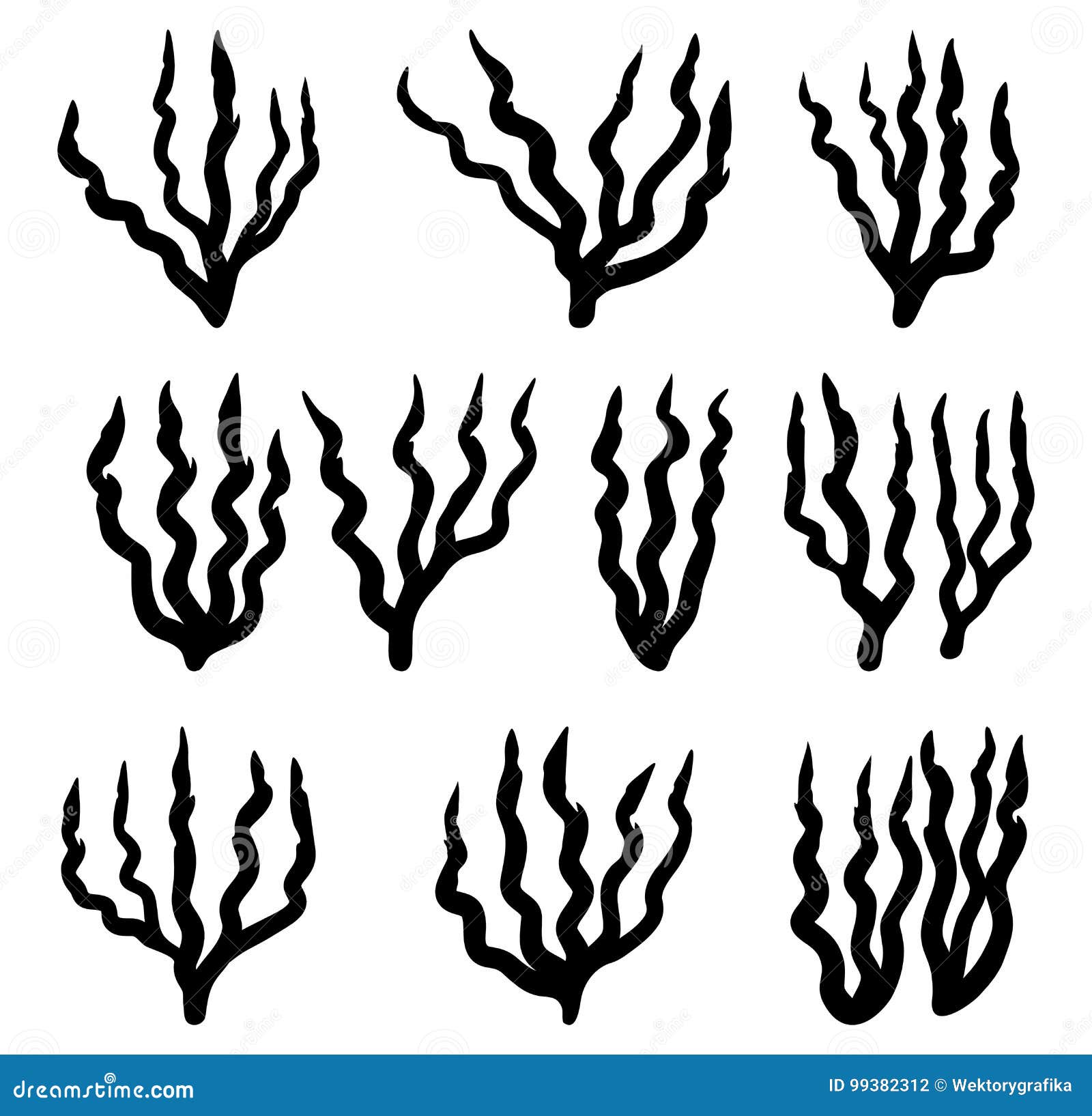 Red Algae Silhouette Vector Symbol Icon Design. Beautiful Illustration ...