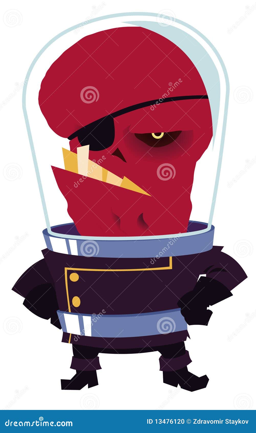 Red Alien stock vector. Illustration of strange, animation - 13476120