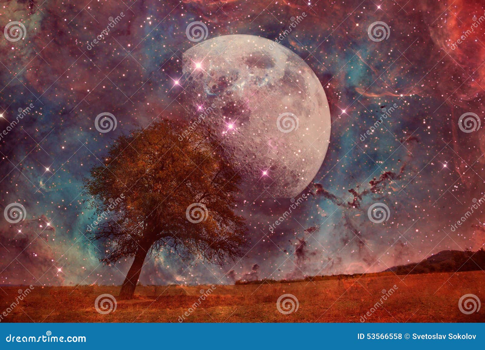 Red alien landscape stock photo. Image of scary, away - 53566558