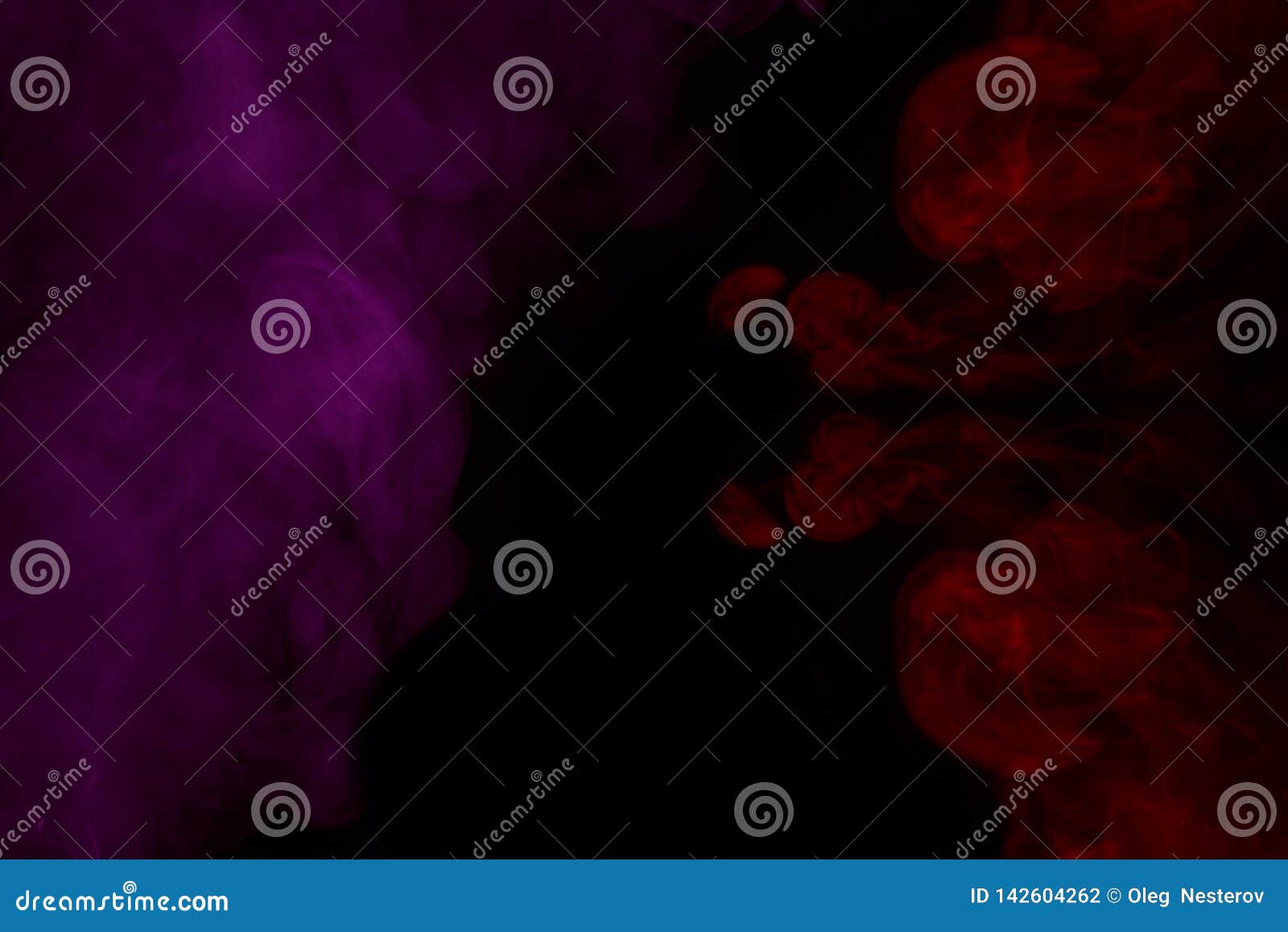 Red Alien Pattern and Violet Mysterious Cloud of Cigarette Vapor Stock ...