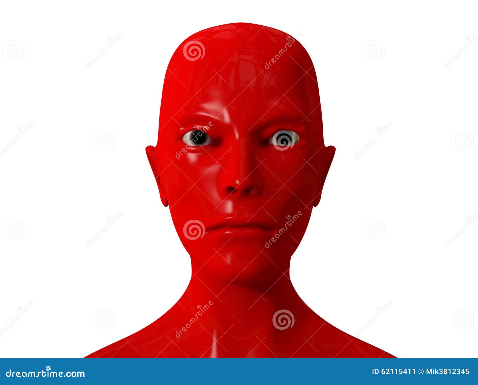 Red Alien portrait stock image. Image of creature, files - 62115411