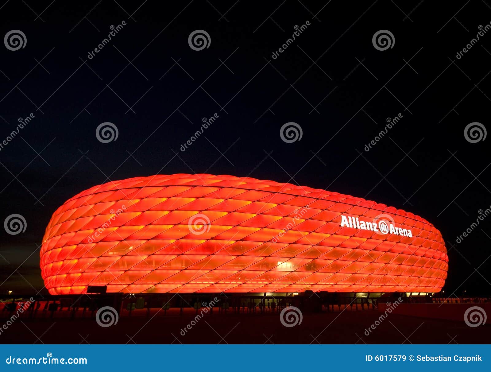 Red Allianz Arena editorial stock image. Image of closeup - 6017579