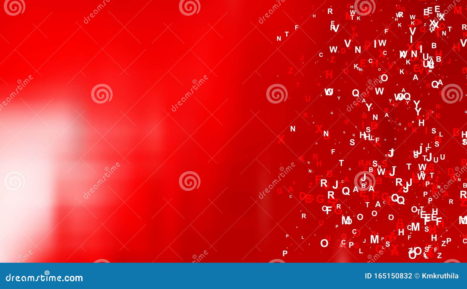 Red Alphabet Letters Background Vector Image Stock Vector ...