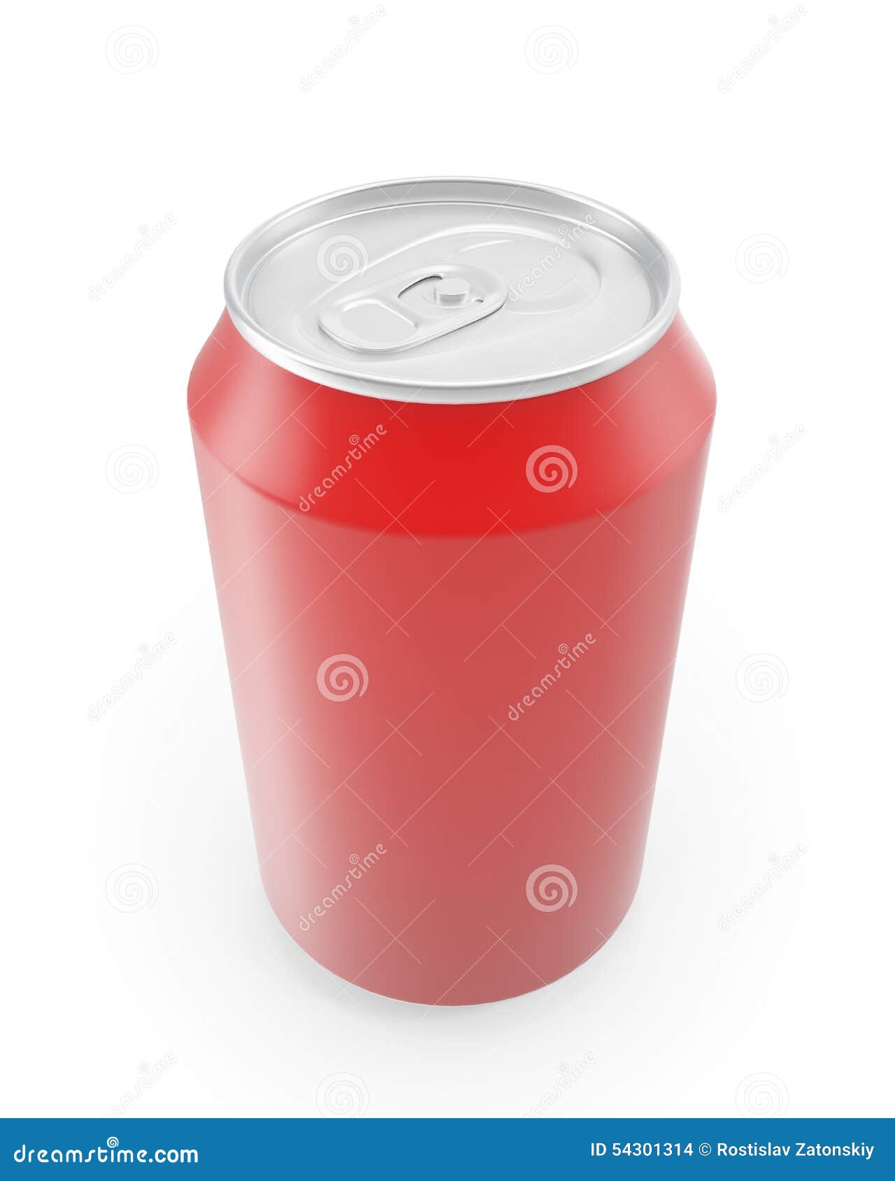 Red Aluminum Cans on a White Background. Stock Illustration ...
