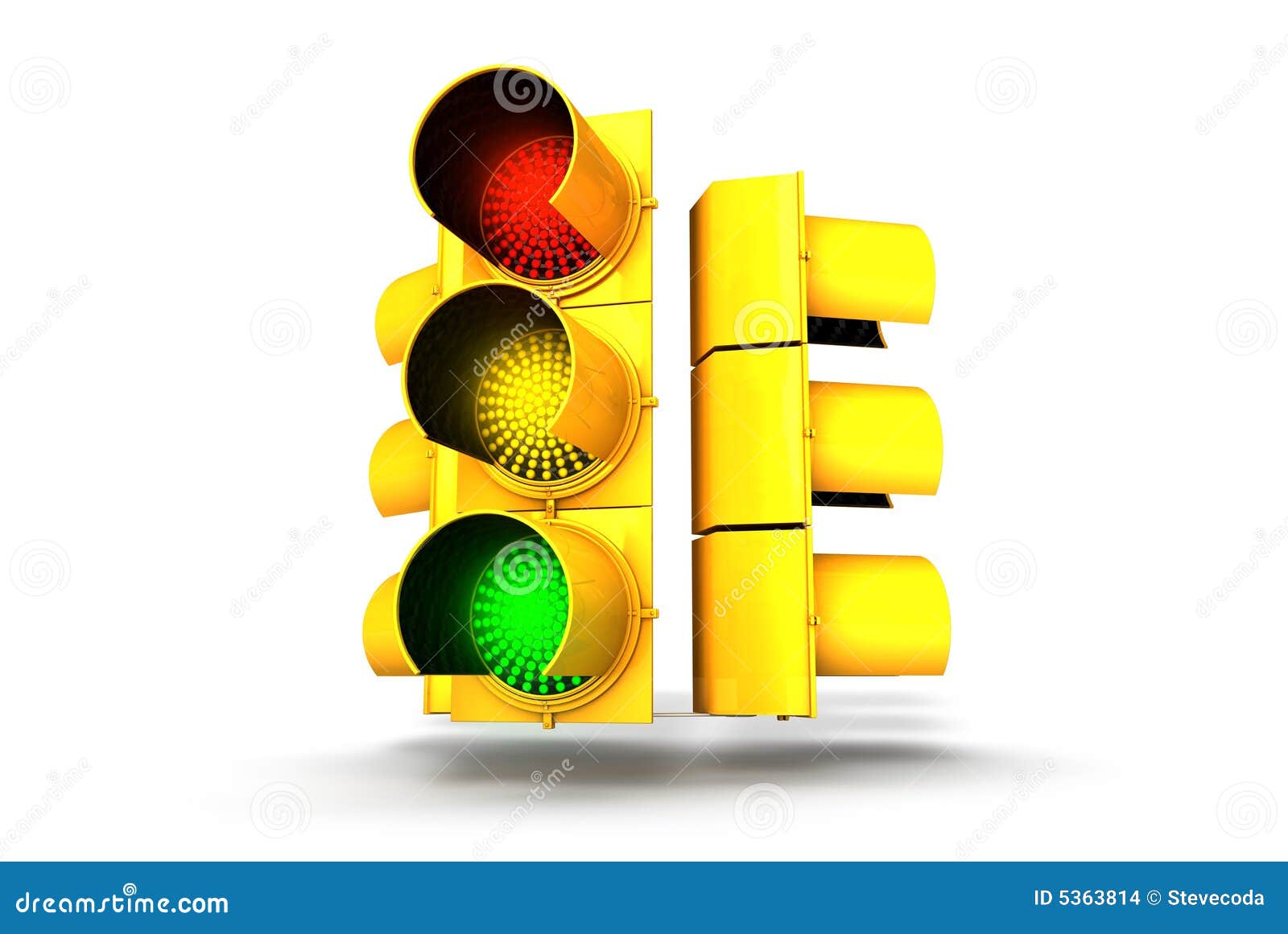 Red Amber Green Traffic Light Stock Illustration - Illustration of ...