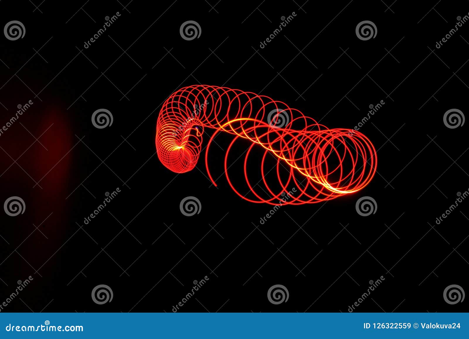 Worm of light stock illustration. Illustration of illuminated - 126322559