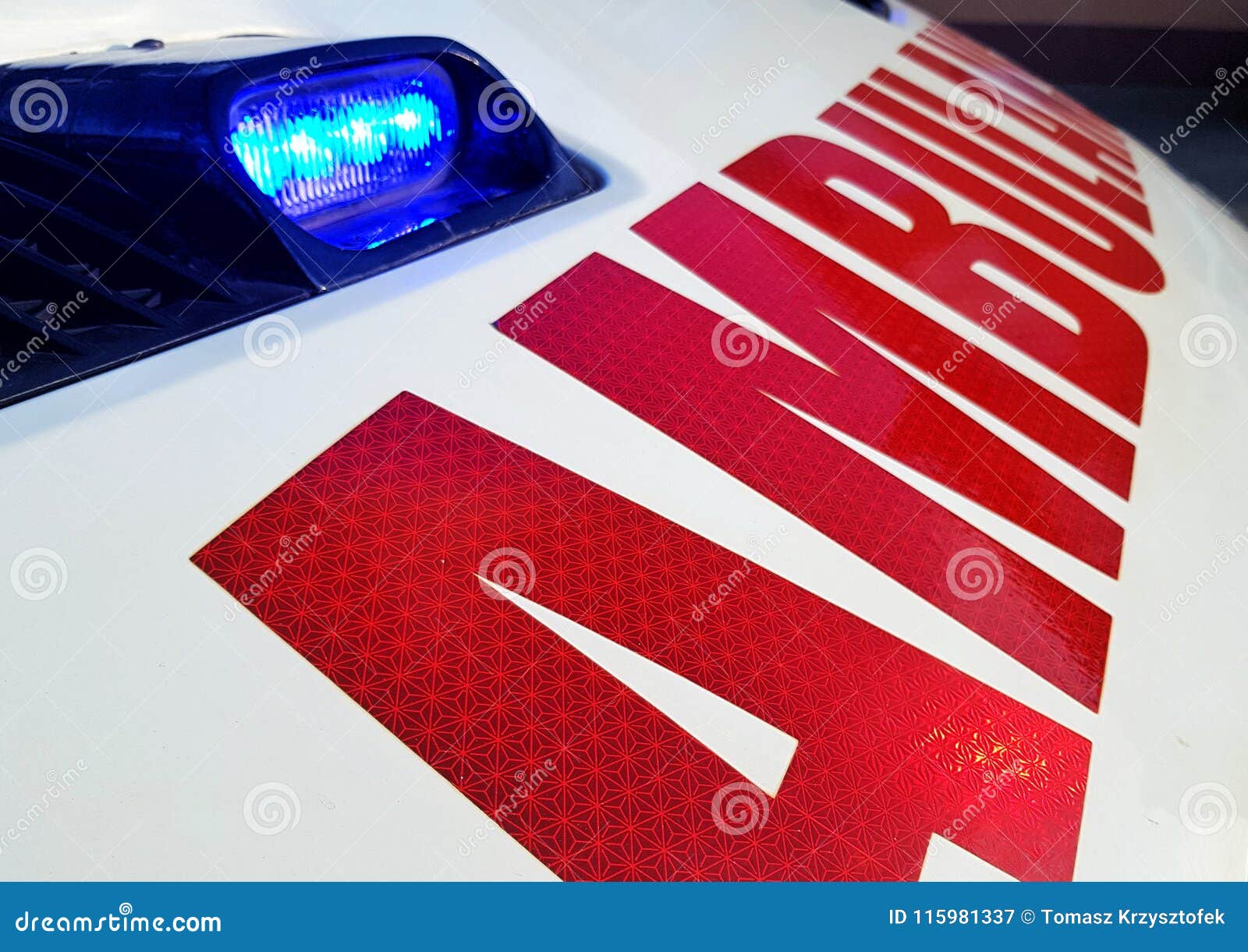Red ambulance inscription stock image. Image of ambulance - 115981337