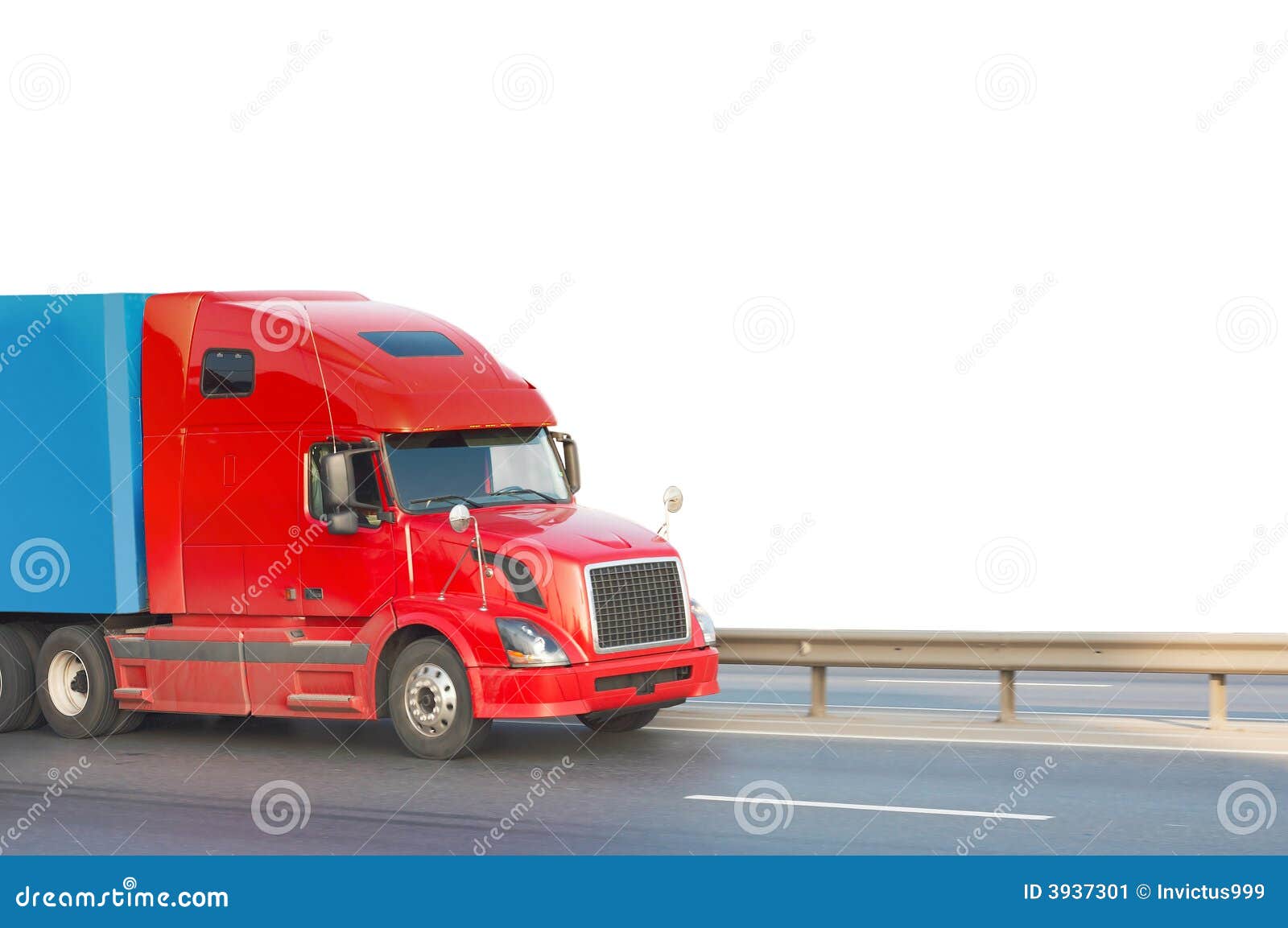 Red American Truck Royalty-Free Stock Photography | CartoonDealer.com ...