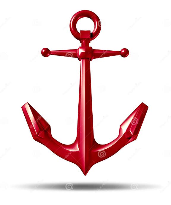 Red Anchor stock illustration. Illustration of anchor - 23708972