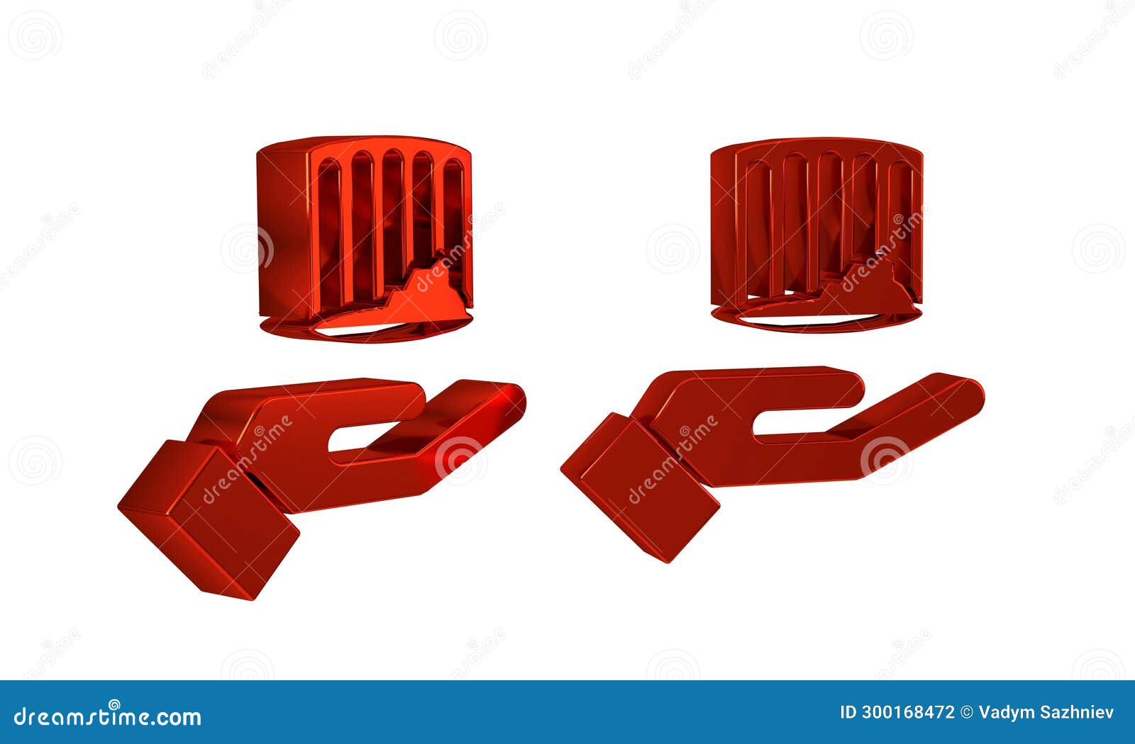 Red Ancient Column Icon Isolated on Transparent Background. Stock ...