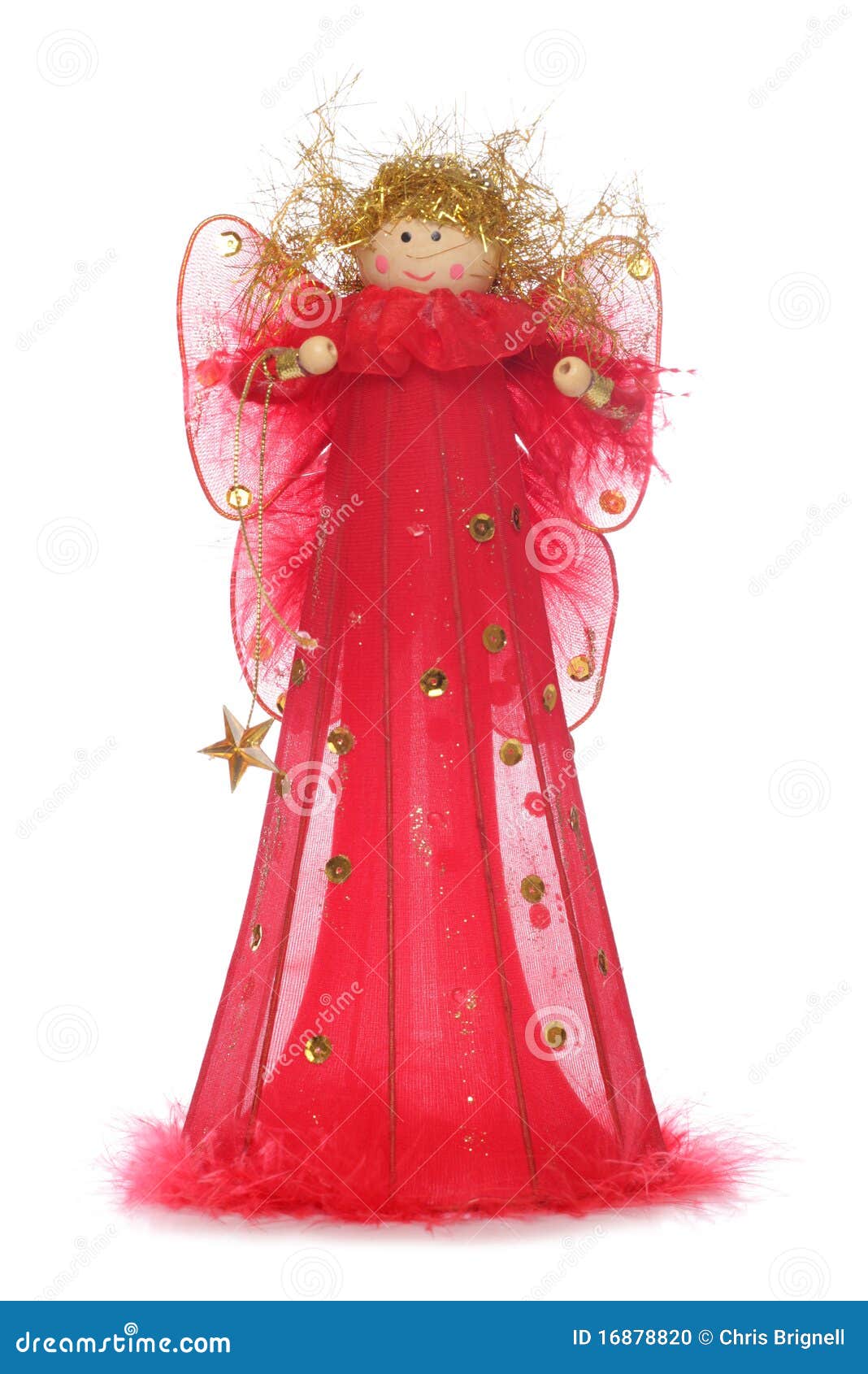 Red Angel Christmas Decoration Stock Photo - Image of decoration ...