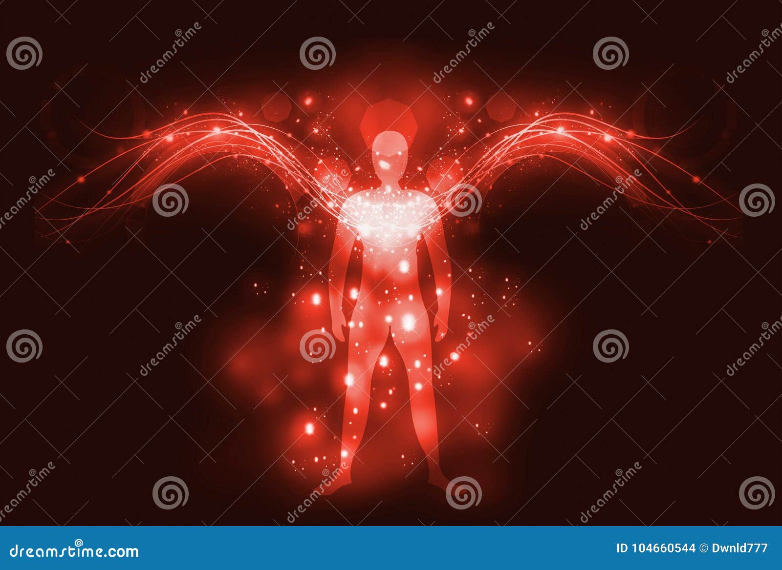 Red angel illustration stock illustration. Illustration of silhouette ...