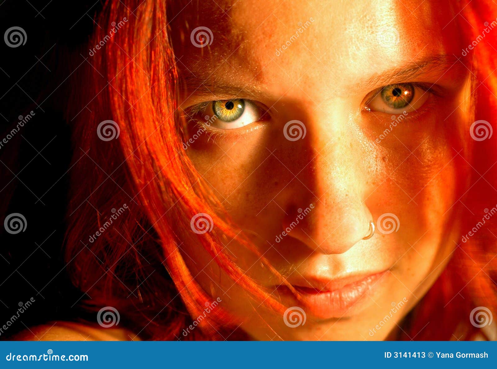 Red Anger stock image. Image of piercing, women, anger - 3141413