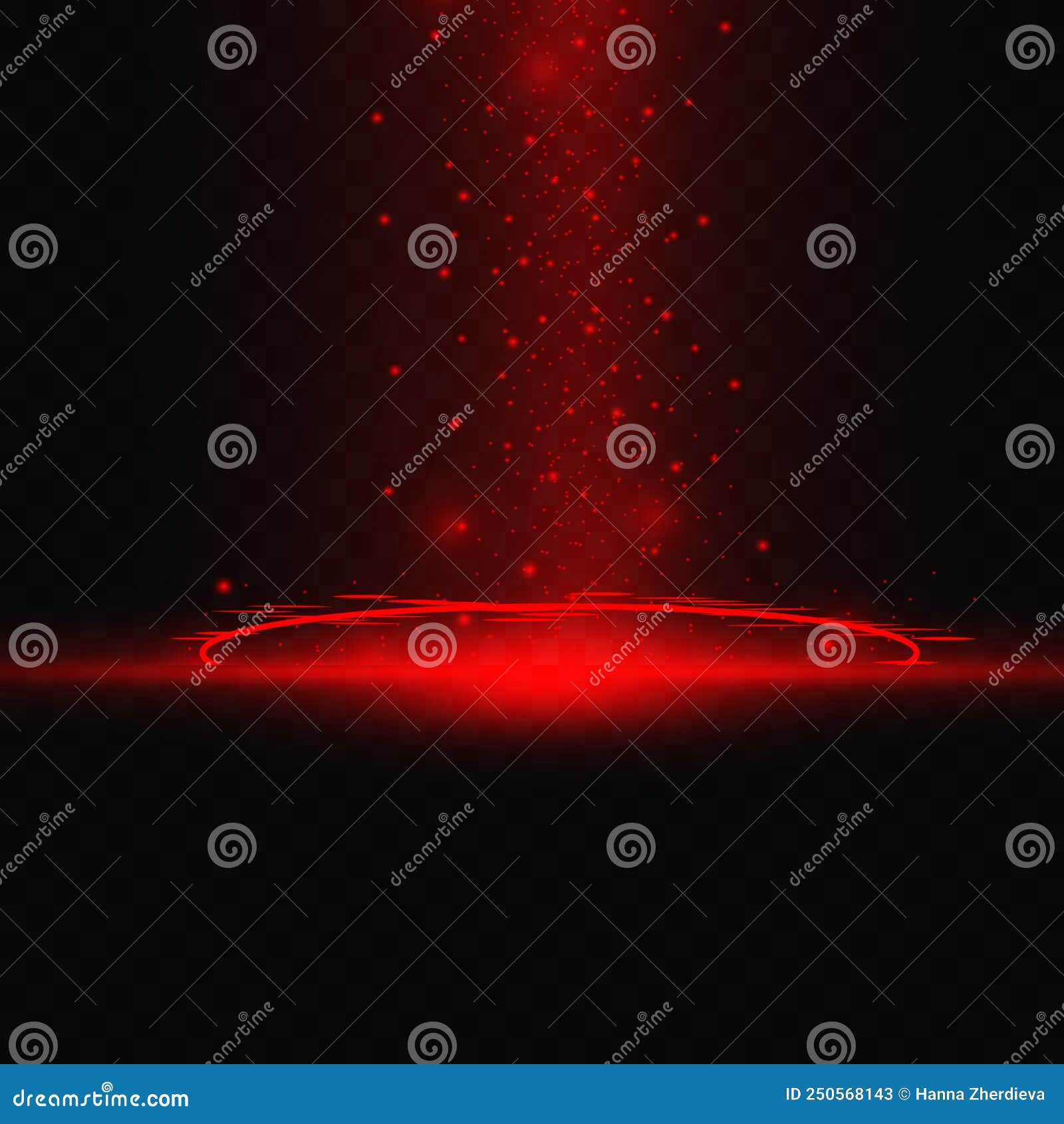 Red Animation of the Effect of an Explosion, Flashes with Glitter on a ...