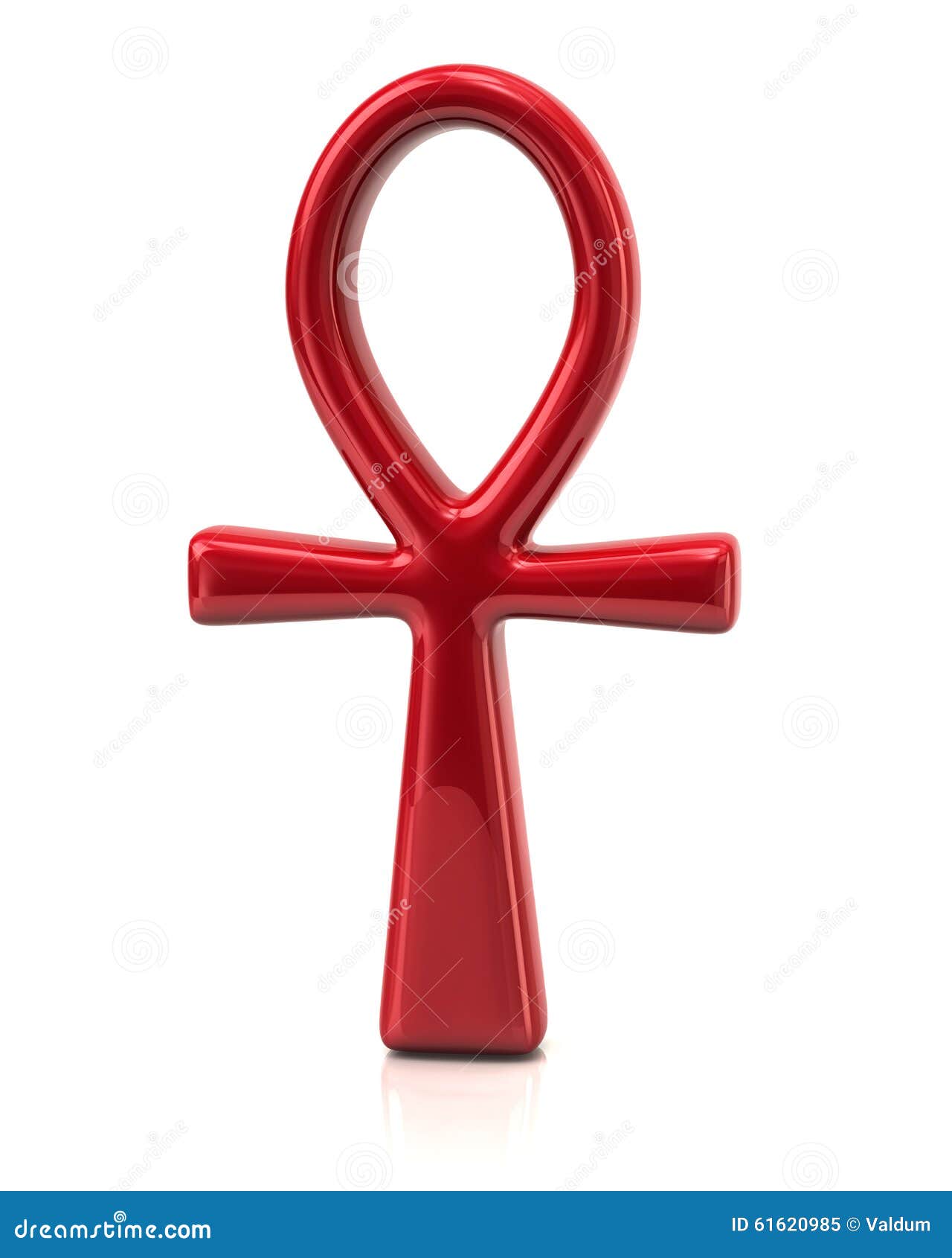 Red Ankh Symbol,Egyptian Cross Stock Illustration - Illustration of ...