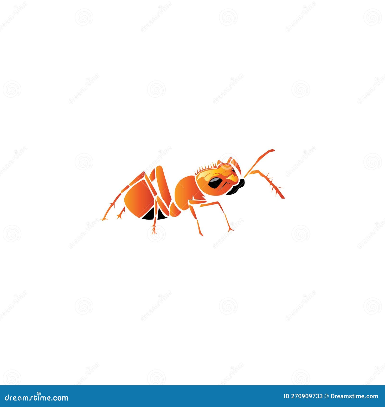 Red Ant Icon Illustration Design Vector Animal Stock Vector ...
