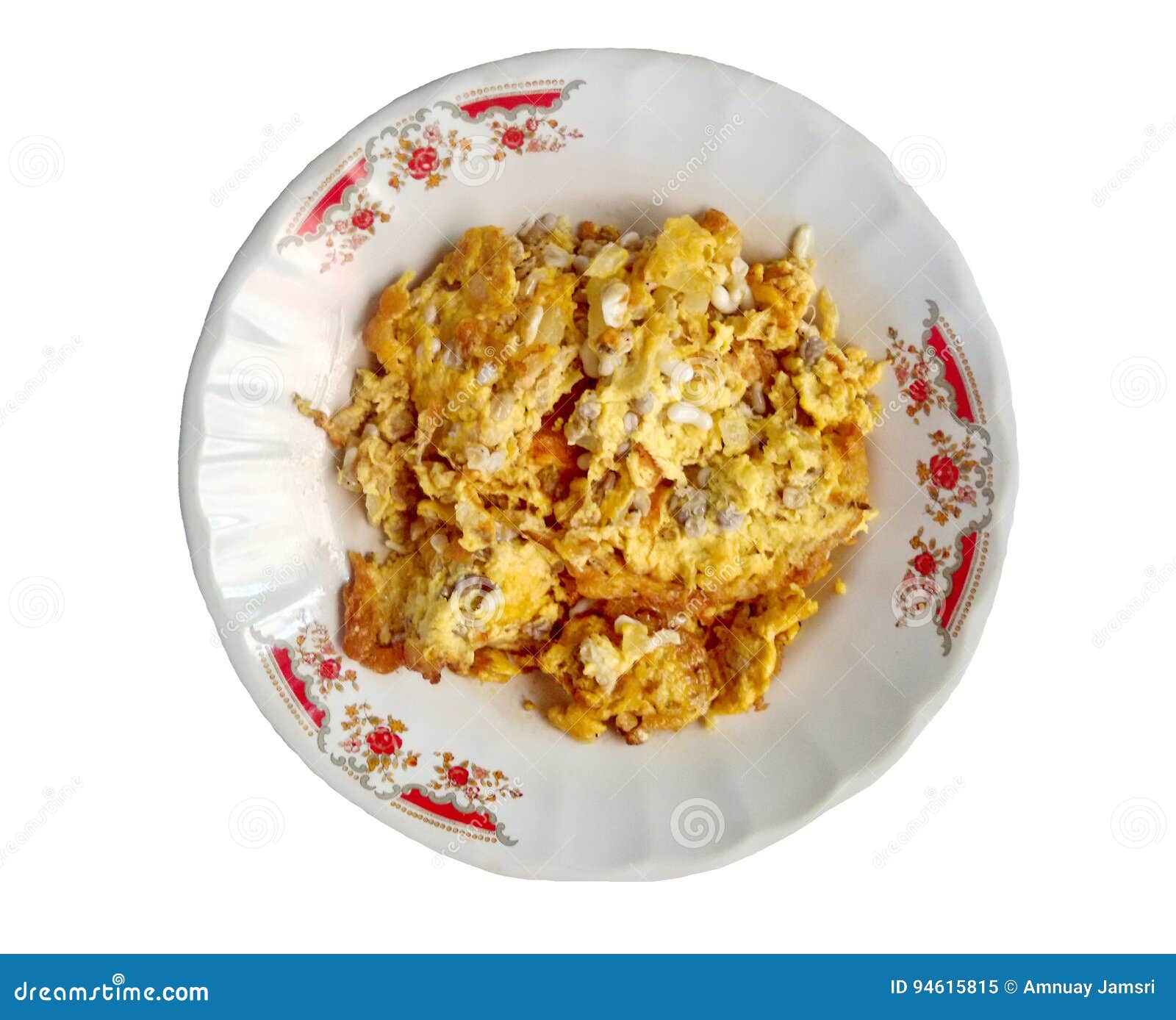 Red Ants Egg in Omelet Thai Fried Egg Style. Stock Image - Image of ...