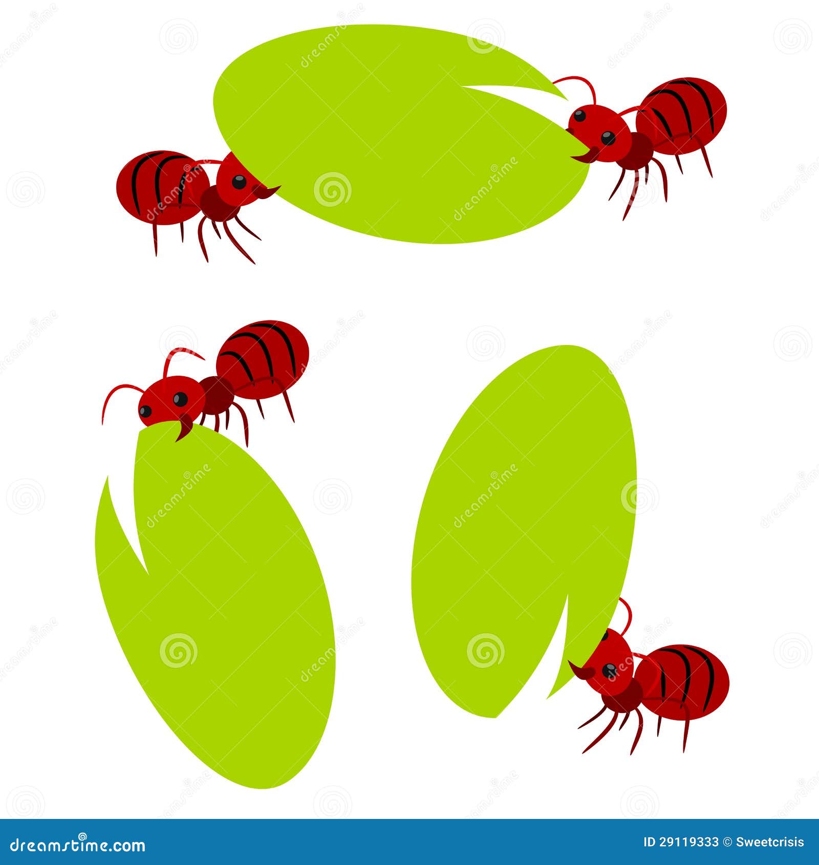 Red Ants Teamwork Illustration Cartoon Vector | CartoonDealer.com #29269193