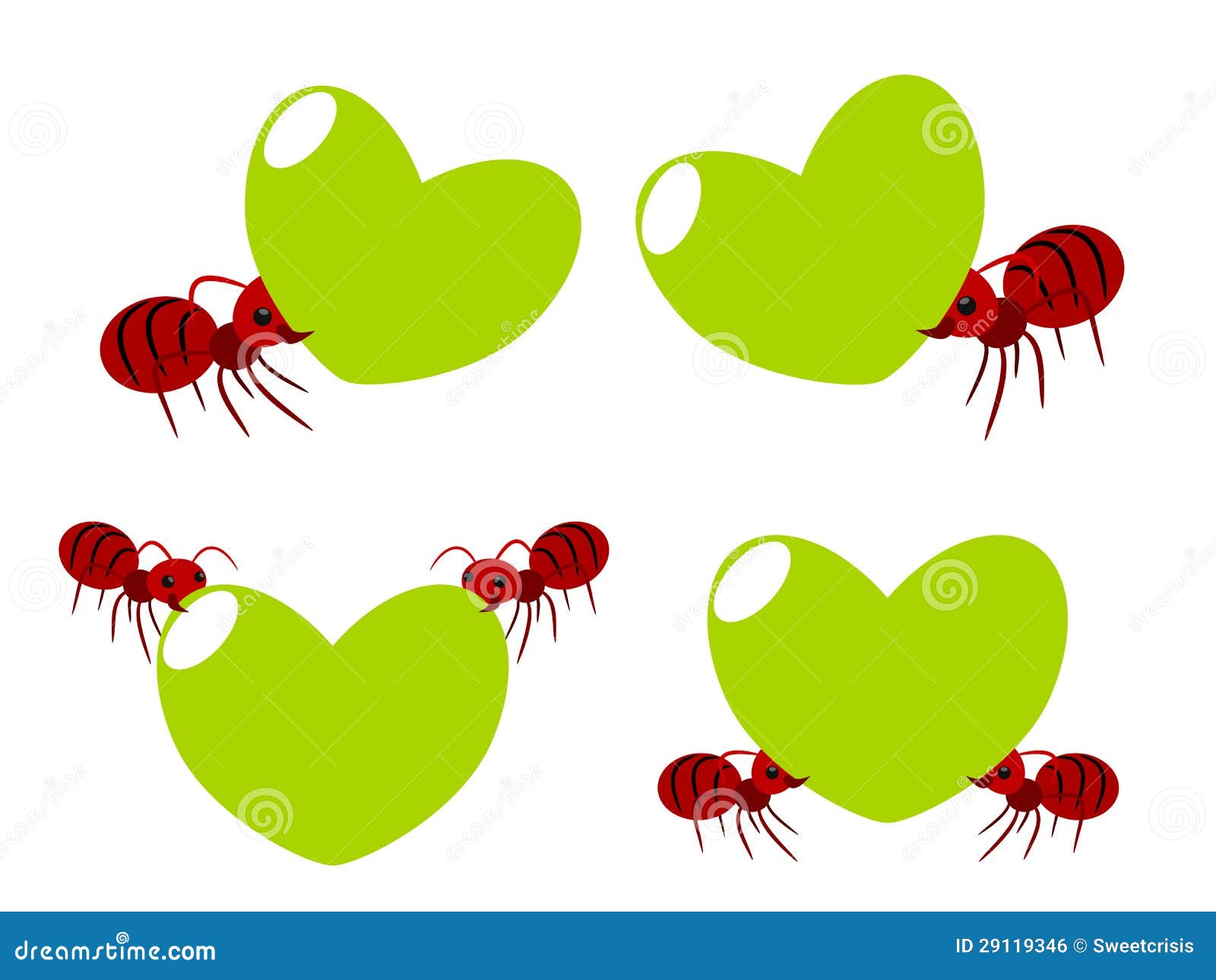 Red Ants Teamwork Illustration Cartoon Vector | CartoonDealer.com #29269193