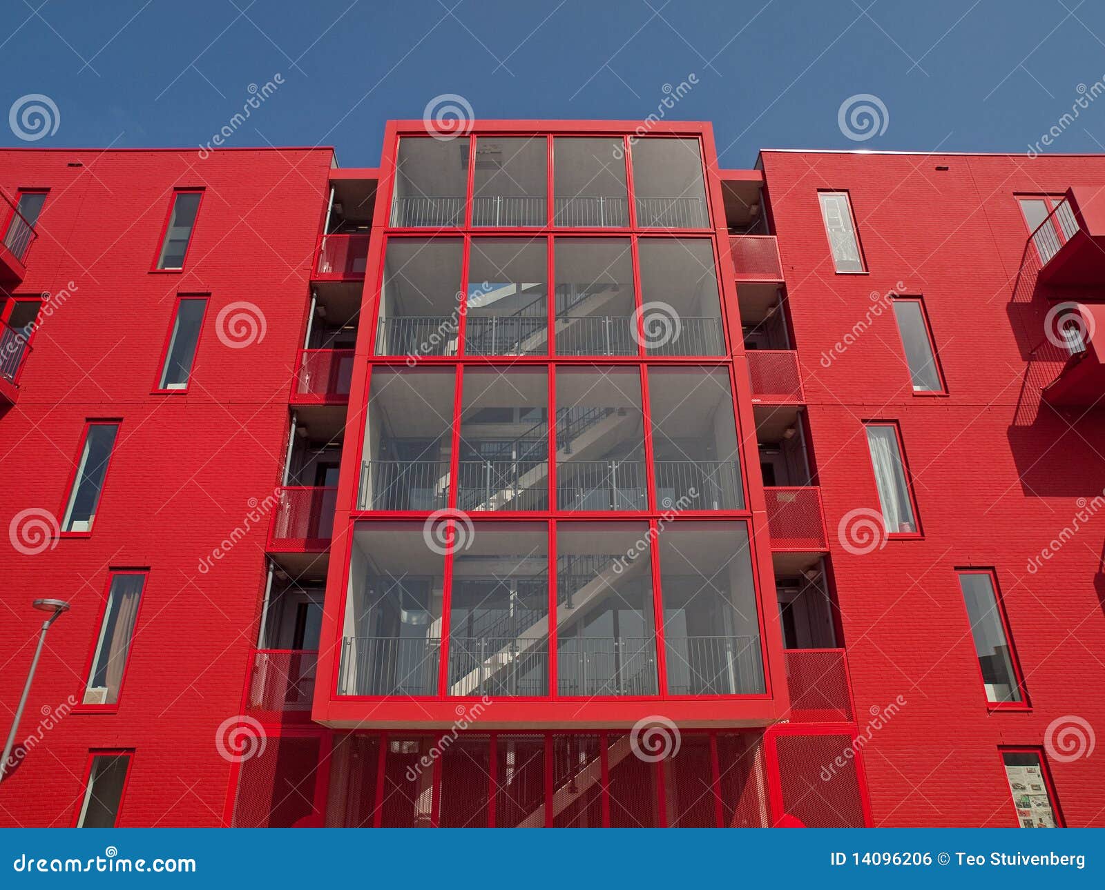Red Apartments Picture. Image: 14096206